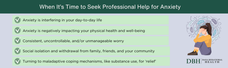 Dana Behavioral Health - When to Seek Professional Help for Anxiety